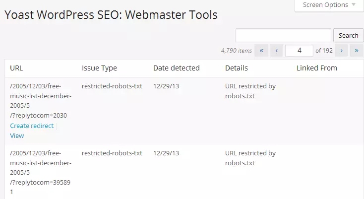 Yoast WordPress SEO Webmaster-Tools
