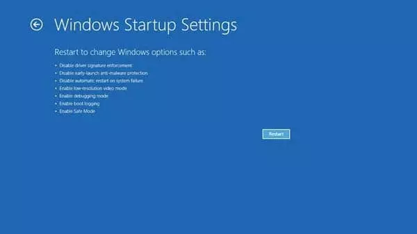 Nastavenia spustenia systému Windows