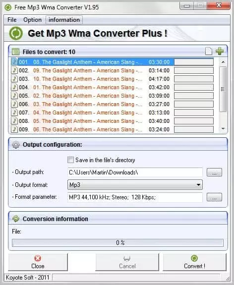 ډیری FLAC میوزیک فایلونه Mp3 ته واړوئ