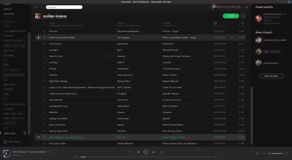 GNU / Linux'та Spotify урнаштыру