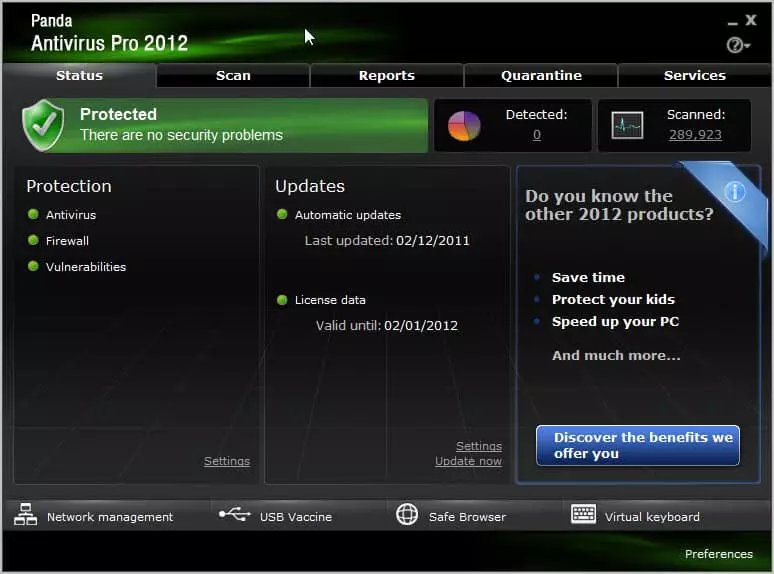 Баррасии Panda Antivirus Pro 2012