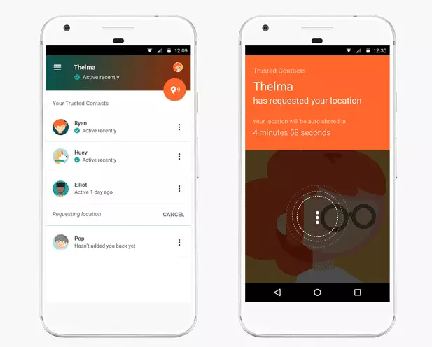 Aplikacioni Google Trusted Contacts për Android