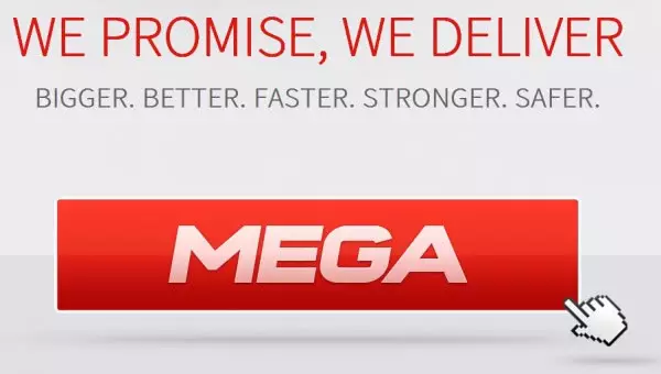 Mega.co.nz ، الصفحة الرئيسية الجديدة لشركة Mega على الإنترنت