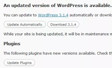 ការអាប់ដេតសុវត្ថិភាព WordPress 3.1.4 ត្រូវបានចេញផ្សាយ 7218_1