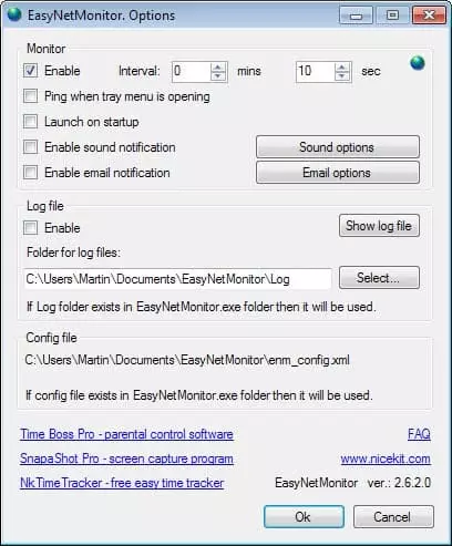 EasyNetMonitor: Überwachen Sie lokale und entfernte Standorte über die Windows-Taskleiste