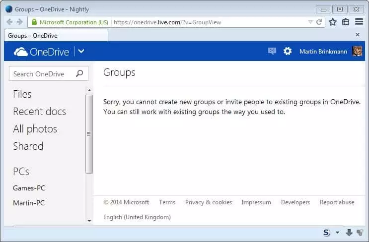 grups onedrive