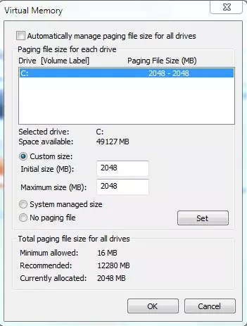 Como liberei 12 gigabytes de espazo no disco duro en Windows 7