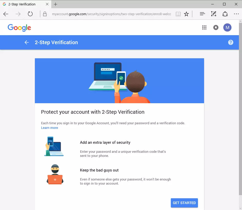 google 2-stap verifikasie