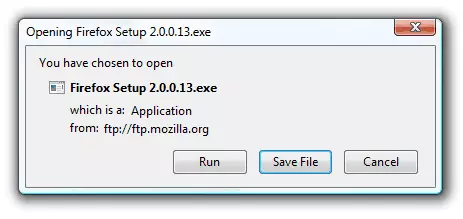Firefoxi käivitamise allalaadimised