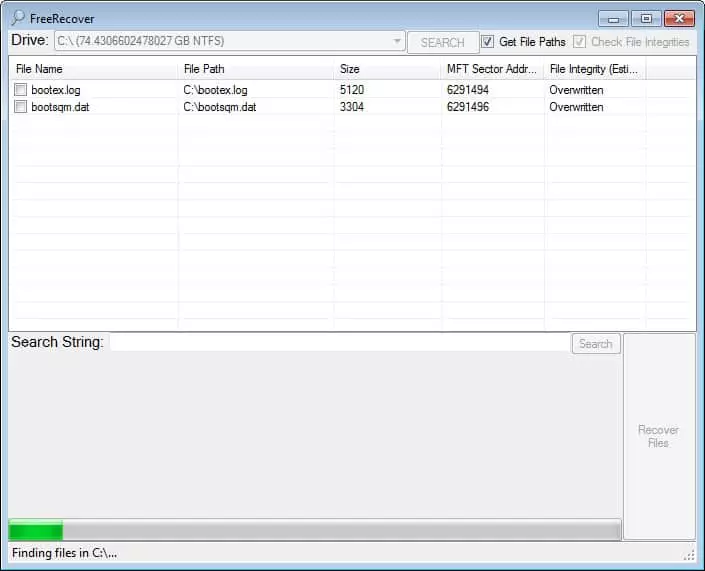 FreeRecover ose Open Source Data Recovery Software