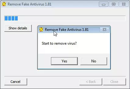 fjerne falske antivirus