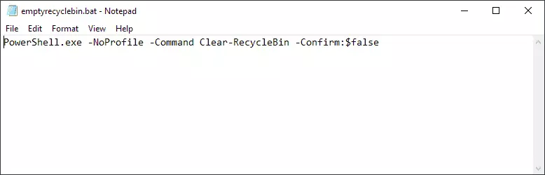 tangtangon sa powershell ang mga file sa recycle bin