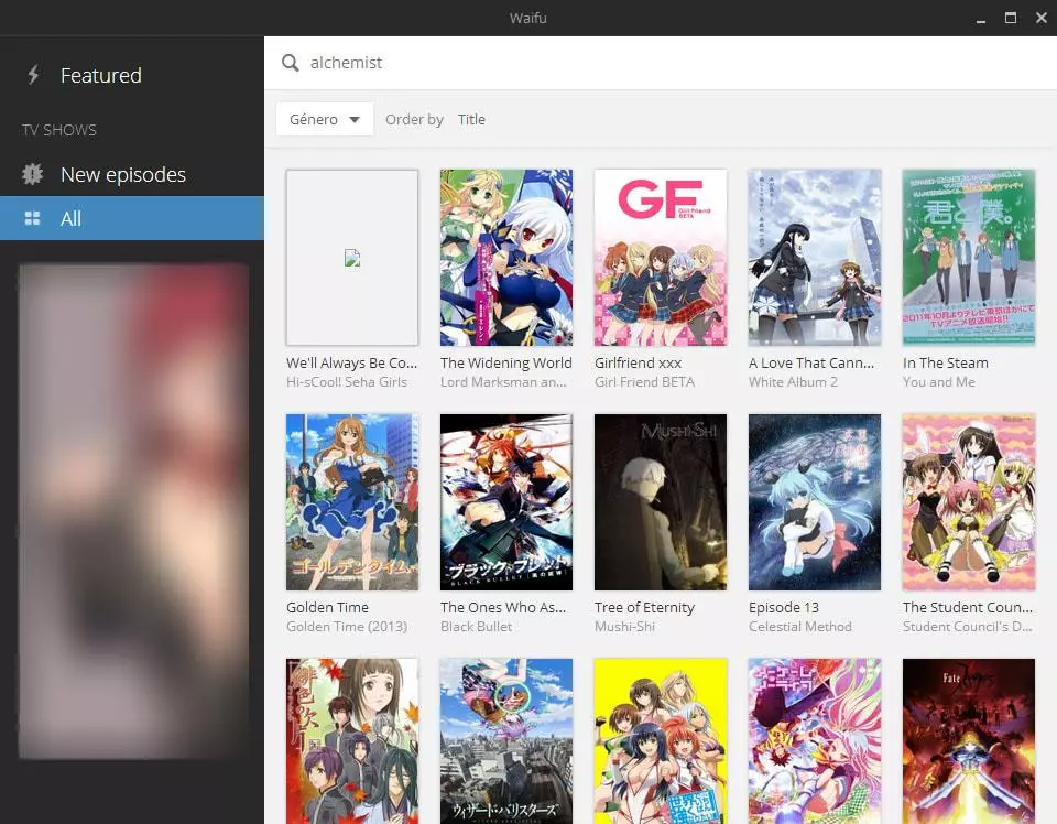 Pokreće se Waifu the Popcorn Time for Anime Shows