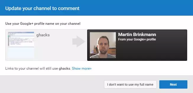 Google for at fjerne Google+ fra YouTube og andre produkter