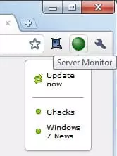 monitor del server