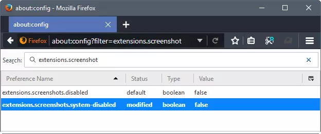 captură de ecran pentru extensiile Firefox