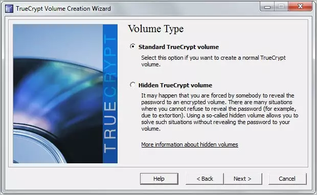 nakatagong dami ng truecrypt