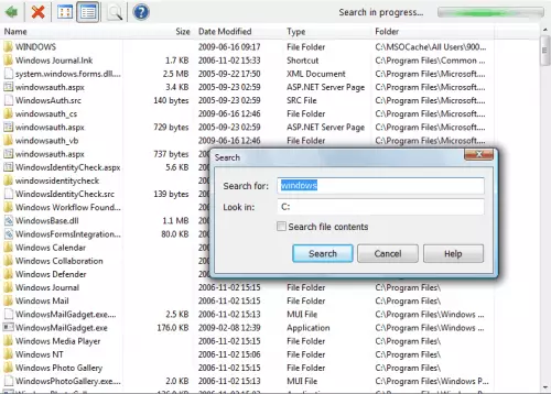 Windows Explorer snowbird