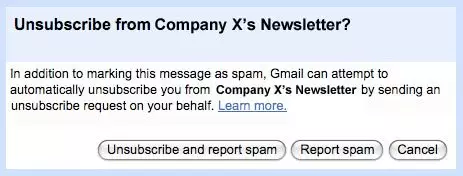 cancelar a subscrición de gmail
