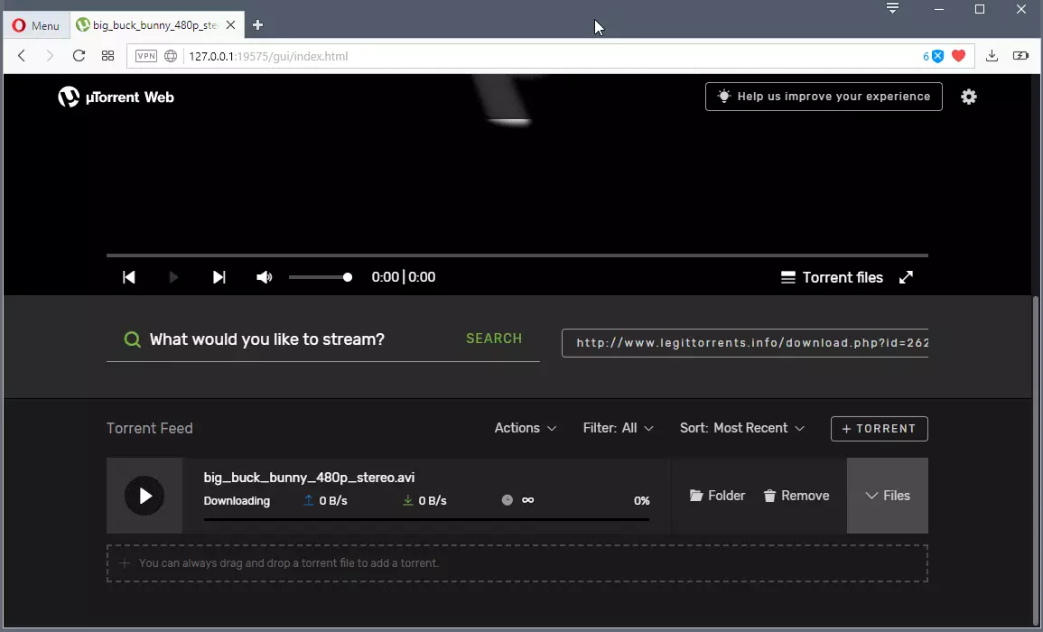 وب utorrent