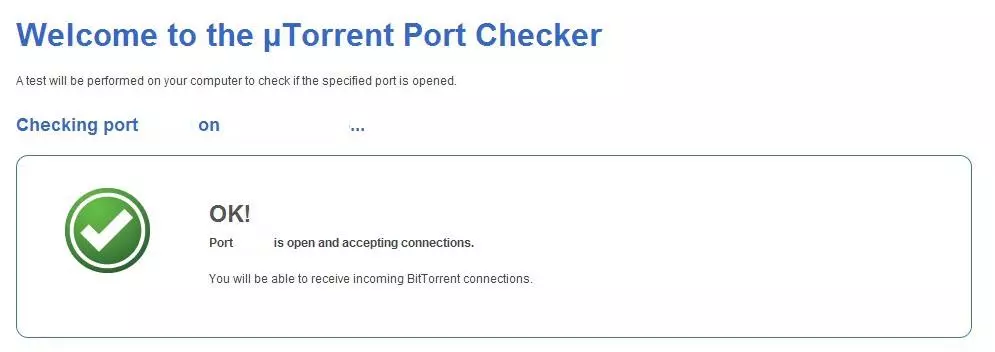 utorrent port checker