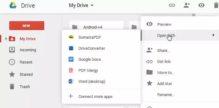 google drive tagħbija fajls lokalment