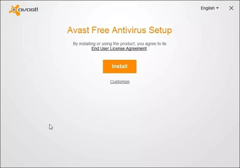 avast ఉచిత సెటప్