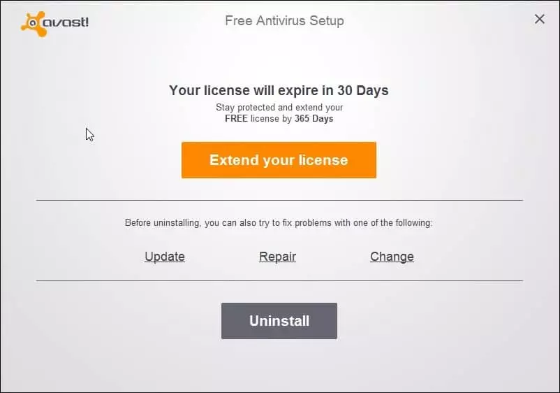 avast тохиргоо нь аюулгүй бүсийг устгана