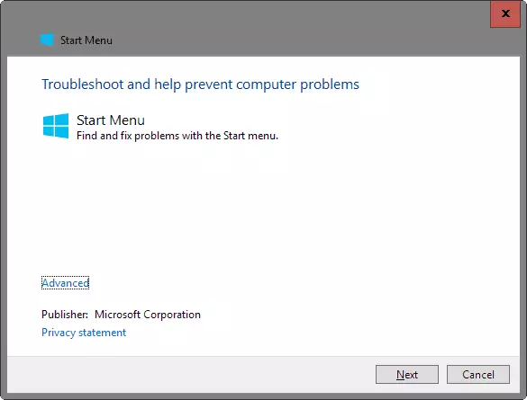 поправете проблеми со стартното мени на Windows 10