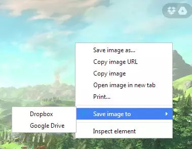 chrome αποθήκευση στο dropbox google drive