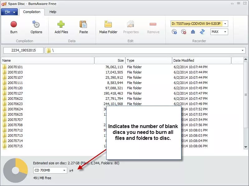 burnaware free span disk