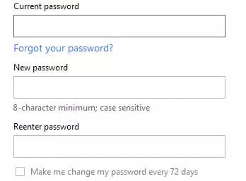 verander wachtwoord