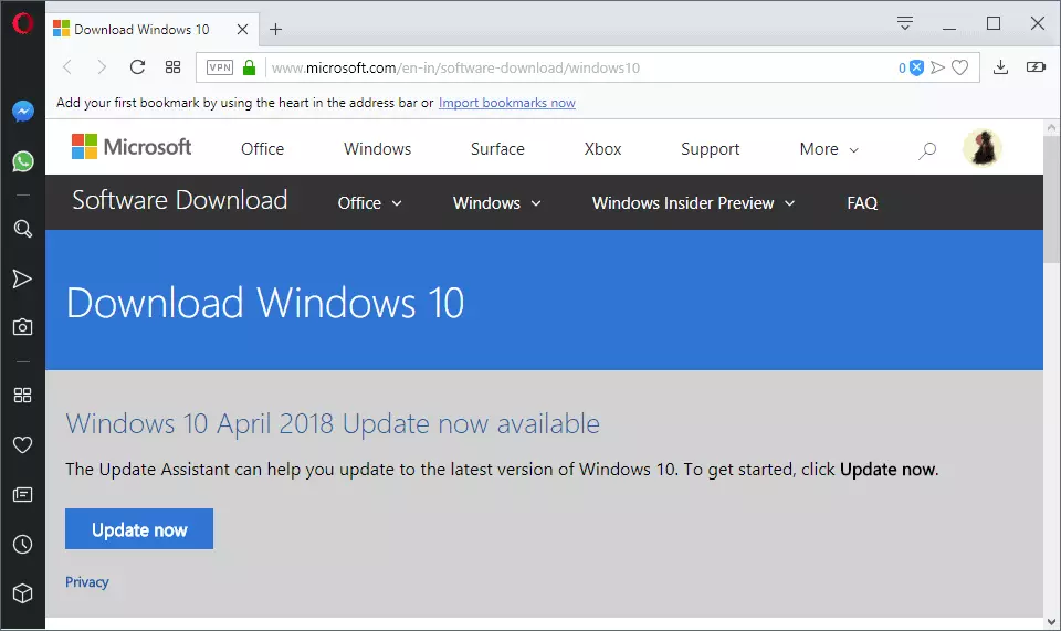 download nganyari windows 10 april 2018