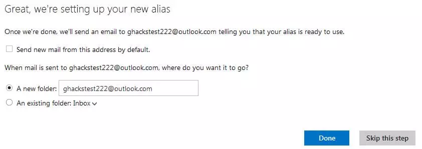 alias Outlook