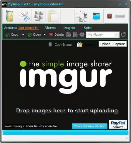 imgur.com ଡେସ୍କଟପ୍ ଅପଲୋଡର୍ |
