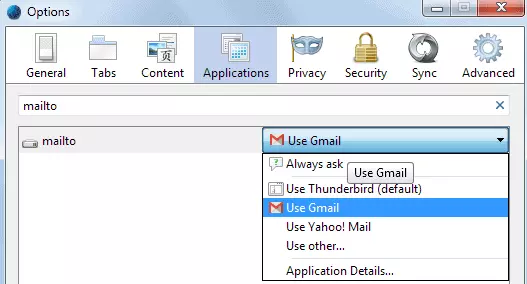 gamita ang gmail firefox mail