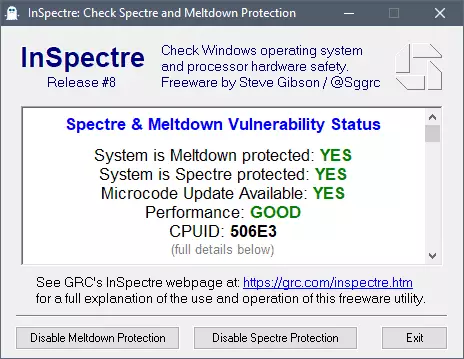 spectre Meltdown zəifliyinin yoxlanılması