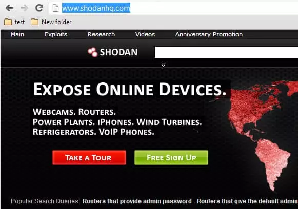 Shodan, en sökmotor för sårbara internetenheter