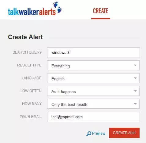 talkwalker fa'ailoa google alerts