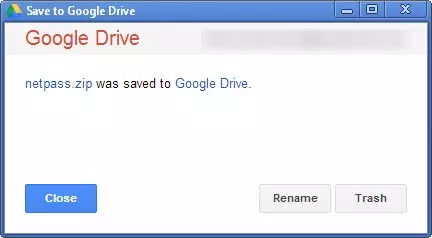 Google Drive'га сактаңыз