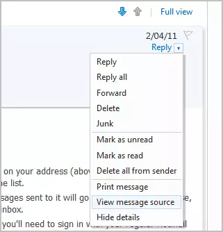 hotmail-view-message-çeşme