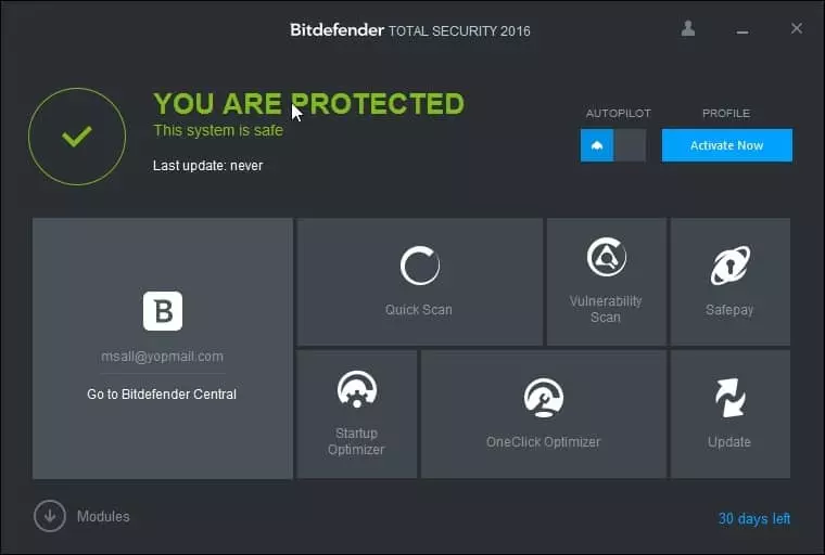 bitdefender tổng bảo mật 2016