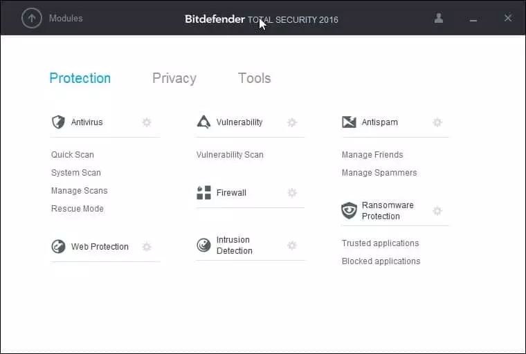 bitdefender සම්පූර්ණ ආරක්ෂාව 2016 ආරක්ෂාව