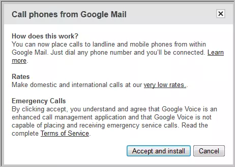 telefononi nga google mail