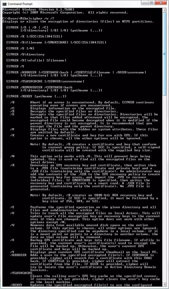 Limpe suas unidades com segurança com uma ferramenta oculta do Windows 7 9196_1