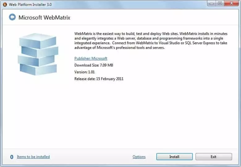 Microsoft webmatrix