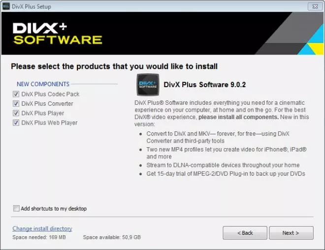 divx plus softver