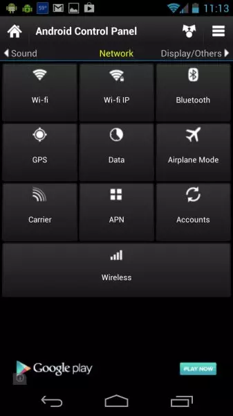 Android lietotņu panelis