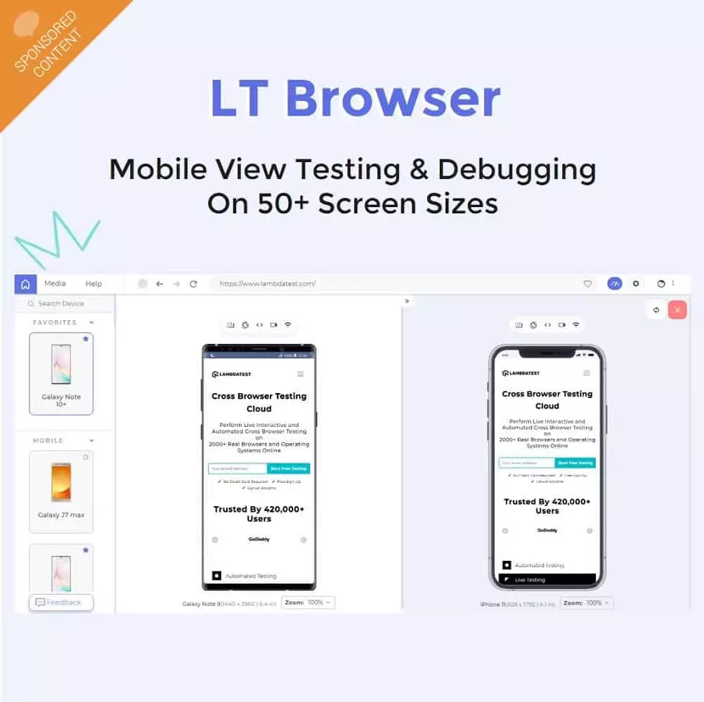 LambdaTest LT Browser Review (exkluzív 15% kedvezménnyel!) 9326_1