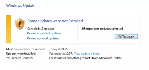 Windows opdatering